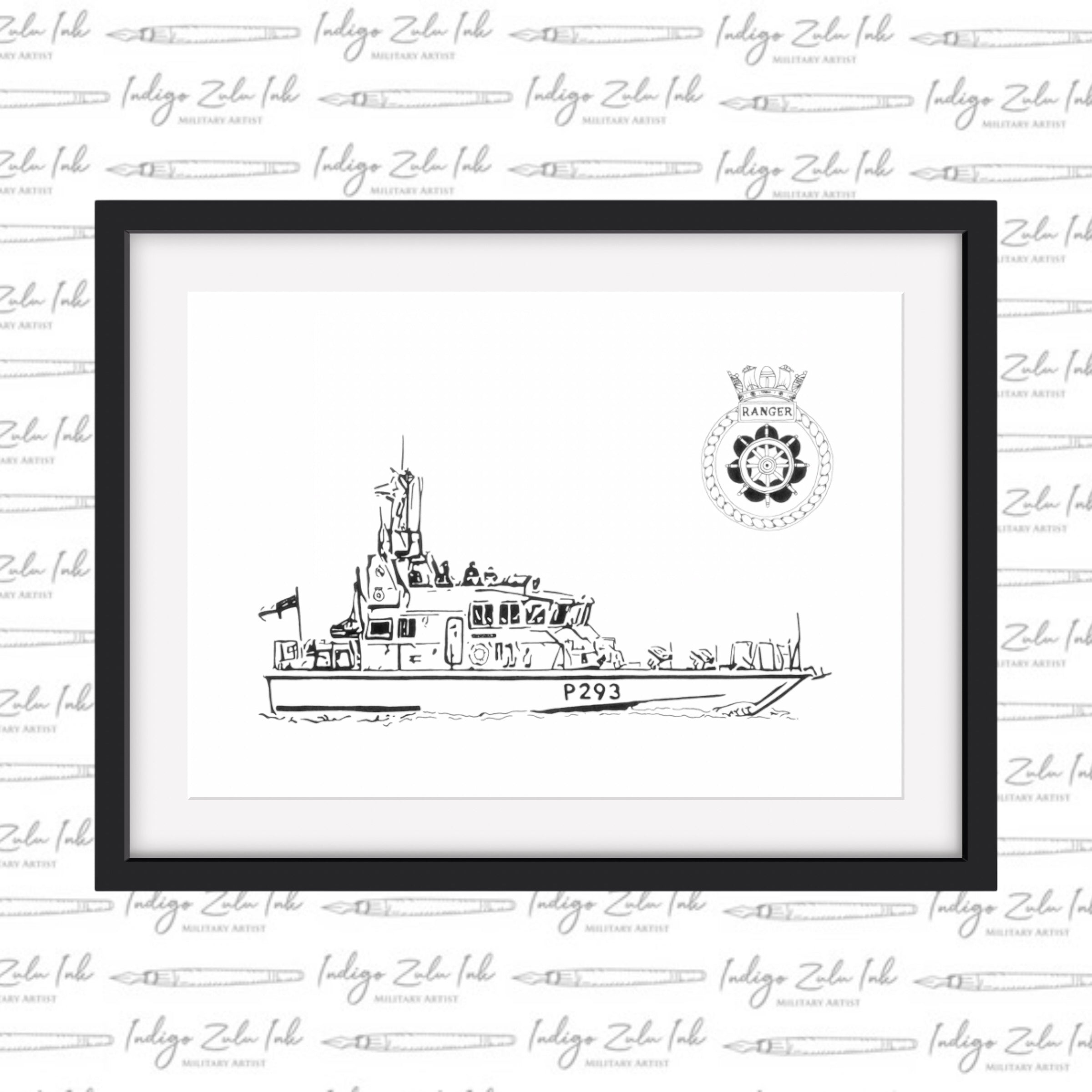 HMS Ranger - P293 - INDIGO ZULU INK – Royal Navy Shop