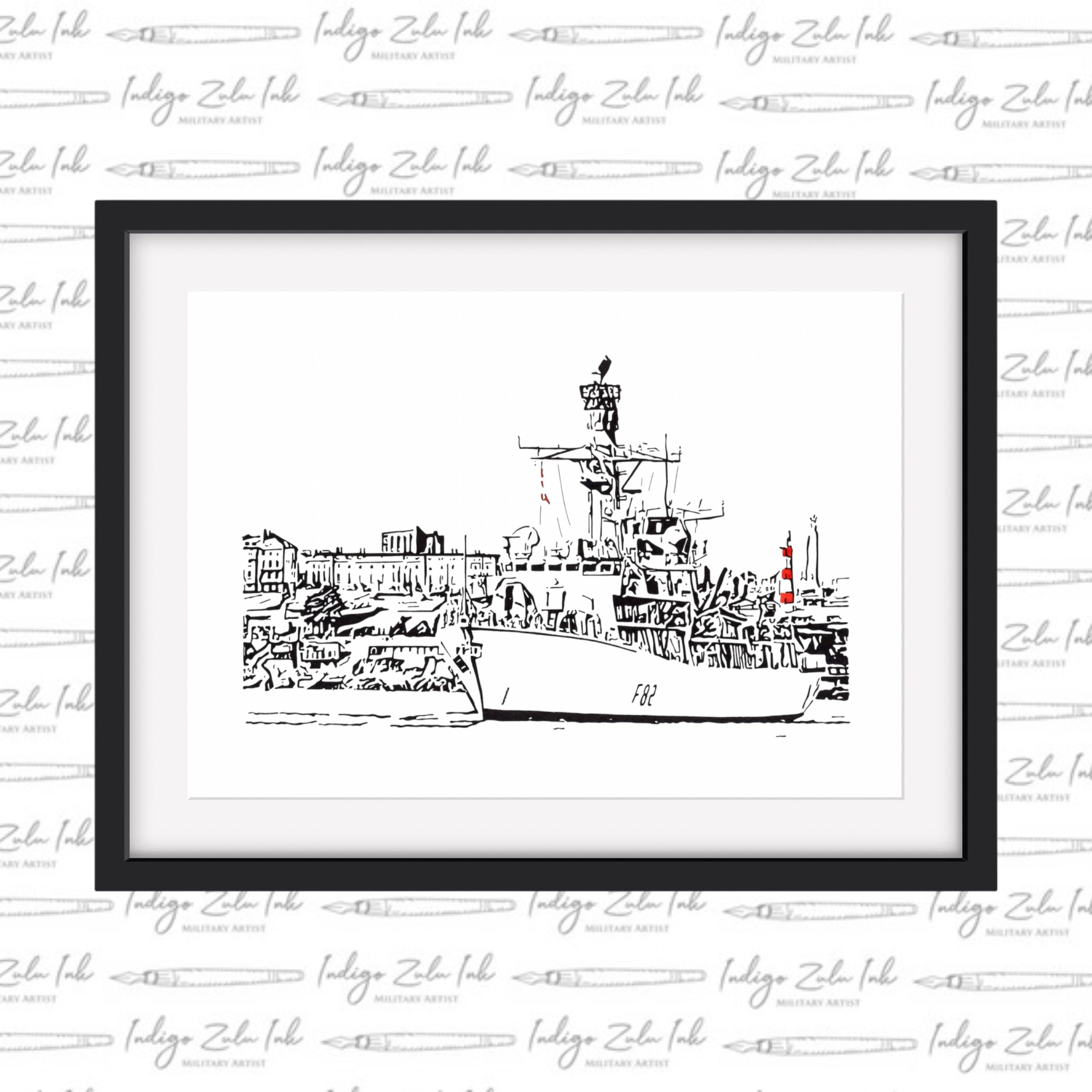 HMS Somerset - F82 - INDIGO ZULU INK – Royal Navy Shop