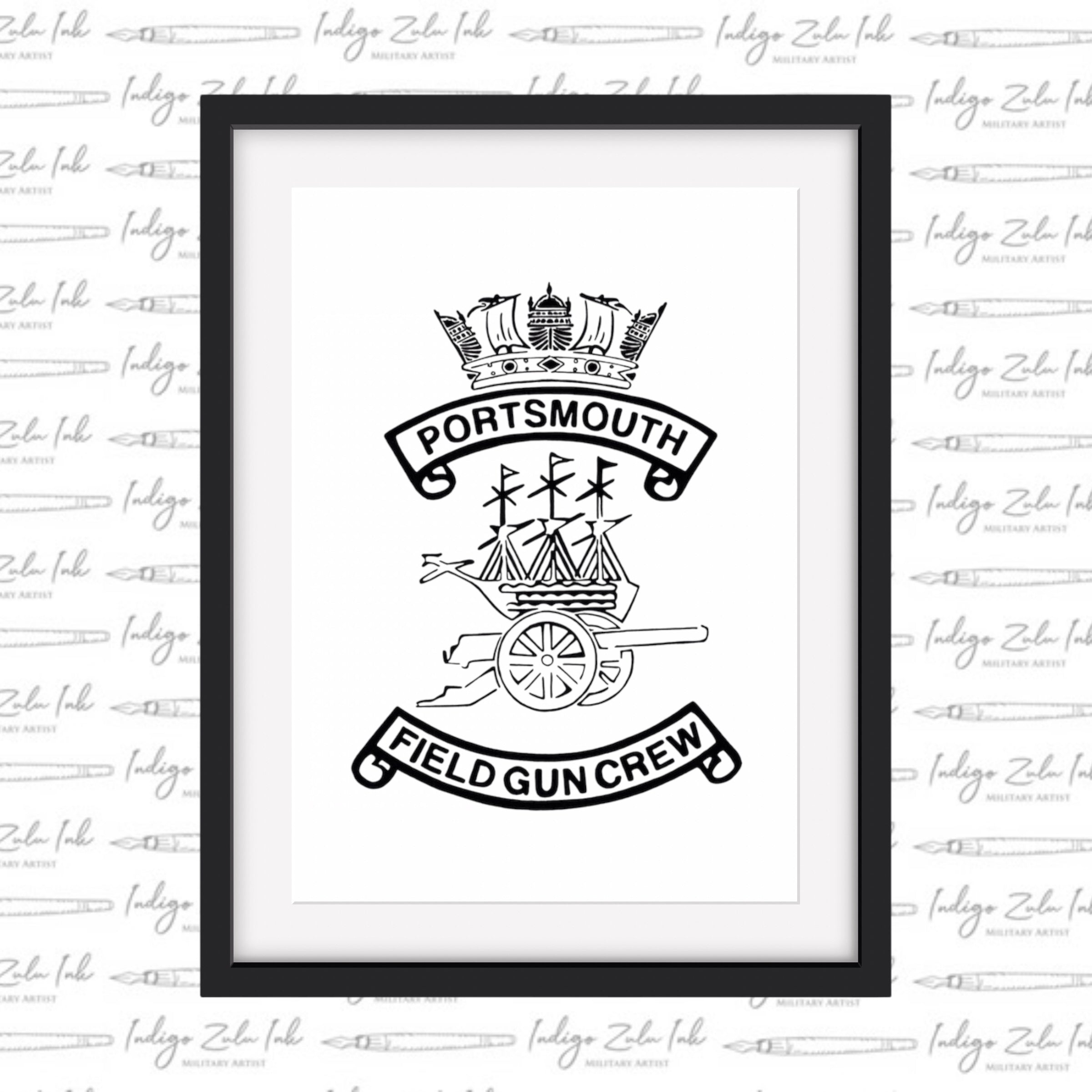 Portsmouth Field Gun - INDIGO ZULU INK – Royal Navy Shop