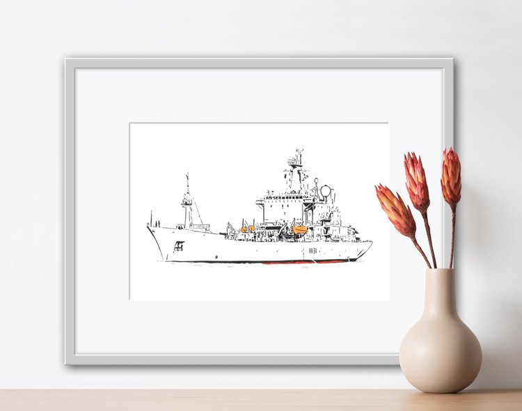 HMS Scott - H131 - INDIGO ZULU INK – Royal Navy Shop