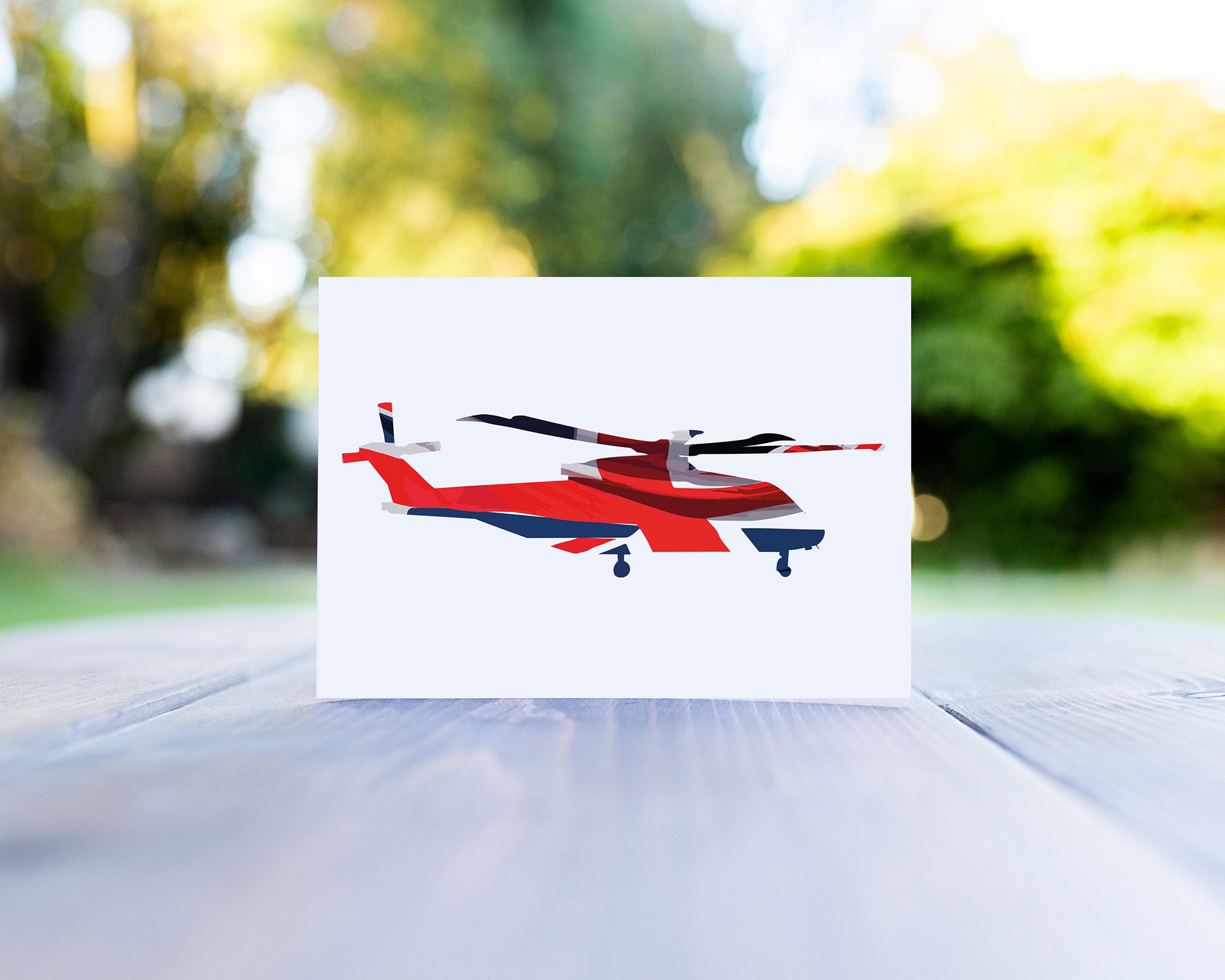 Merlin Mk4 Union Flag Greeting Card - Gillian Jones – Royal Navy Shop