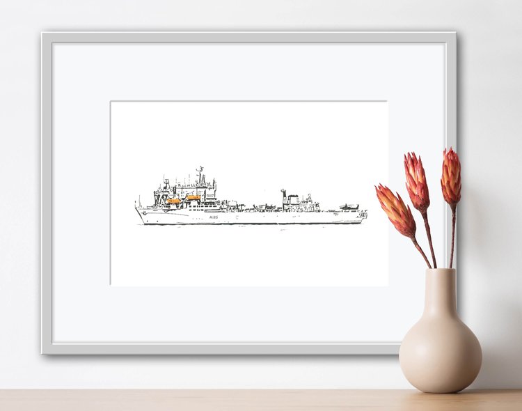 RFA Argus - A135 - INDIGO ZULU INK – Royal Navy Shop
